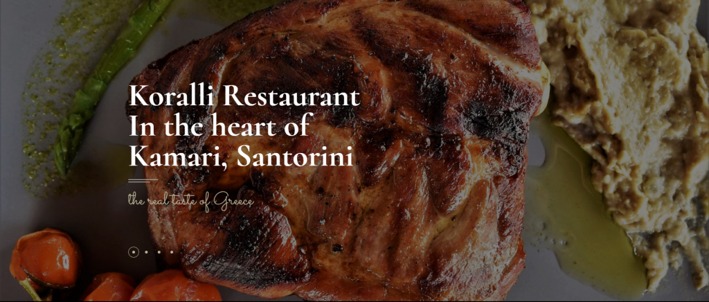 Koralli Restaurant | Kamari, Santorini, Greece